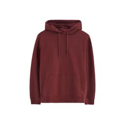 Sweatshirt granatrot im Regular Fit mit Kapuze und Rigby Go-Logo