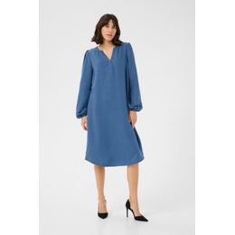 Kaffe Langarm-Bluse Regular fit Ensign Blue