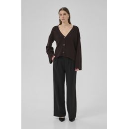 Strickjacke HuxiMW Strickjacke Tight fit dark brown