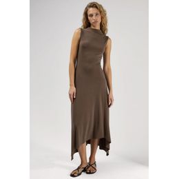 Asymmetrisches Midi Sandy Kleid