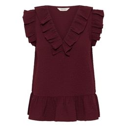 PART TWO &Auml;rmellose Bluse TrojaPW Gerade Passform bordo