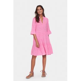 Saint Tropez Kleid Casual fit pink white