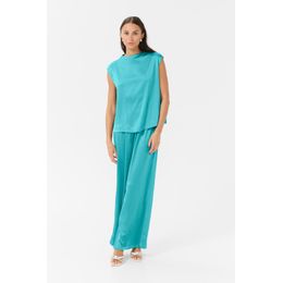 Kaffe &Auml;rmellose Bluse Loose fit Teal blue