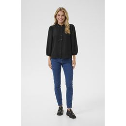 Kaffe Langarm-Bluse Regular fit Black