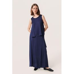 Soaked in Luxury &Auml;rmellose Bluse Gerade Passform Night Sky dark blue