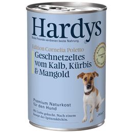 Hardys Ed. Cornelia Poletto Feines Geschnetzeltes vom Kalb mit Mangold & Rosmarin Hunde-Nassfutter getreidefrei 6x400g