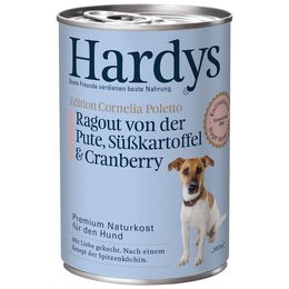 Hardys Ed. Cornelia Poletto Leichtes Ragout von der Pute mit K&uuml;rbis & Maronen Hunde-Nassfutter getreidefrei 6x400g