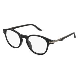 Puma PU0412O Brille Unisex | Fassung: Vollrand, Quadratisch, Schwarz Transparent