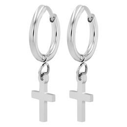 Adelia&acute;s Kettenanh&auml;nger ADELIA&acute;S "Anh&auml;nger &ndash; Kreuzanh&auml;nger aus Edelstahl", silber, Schmuckanh&auml;nger, Damen, Edelstahl, Kettenanh&auml;nger, Sch&ouml;ne Geschenkidee zum Jubil&auml;um