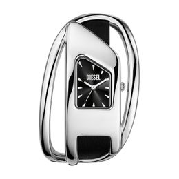 Quarzuhr Diesel "WRAP-D", schwarz, Armbanduhren, Damen, Quarzuhr, Armbanduhr, Damenuhr, Lederarmband, analog