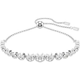 Armband Swarovski "Schmuck Geschenk Imber Tennis Armkette", silber (metallfarben, kristallwei&szlig;, kristallwei&szlig;), Armb&auml;nder, Damen, Metall, Armband, mit Swarovski Kristall