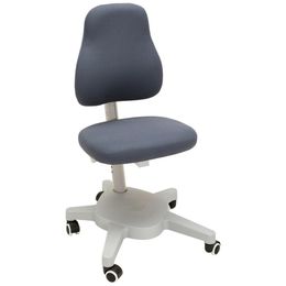 Flexa Jugenddrehstuhl, Blau, Metall, Kunststoff, Textil, Drehkreuz, 46x90x69 cm, mit Griff, ergonomische R&uuml;ckenlehne, Arbeitszimmer, B&uuml;rost&uuml;hle, Jugend- & Kinderschreibtischst&uuml;hle