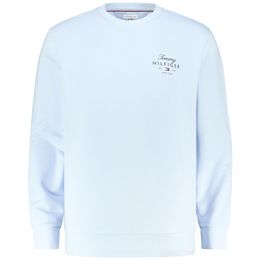 Herren Gro&szlig;e Gr&ouml;&szlig;en | Tommy Hilfiger Sweatshirt mit Label-Print Farbe hellblau Gr&ouml;&szlig;e: 5XL