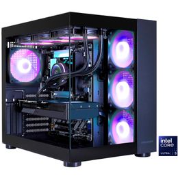 Cougar Gaming-PC "FV150 BK Intel Core Ultra 5 250KF Plus 32GB DDR5 1TB SSD", schwarz, Microsoft Windows 11 Home (64 Bit), 32 GB RAM 1.000 GB SSD, Desktop-PCs, Windows 11, DDR5 RAM