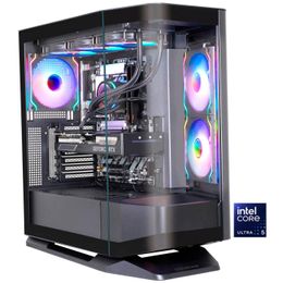 Cougar Gaming-PC "FV270 BK Intel Core Ultra 5 250KF Plus 32GB DDR5 1TB SSD", schwarz, Microsoft Windows 11 Home (64 Bit), 32 GB RAM 1.000 GB SSD, Desktop-PCs, Windows 11, DDR5 RAM