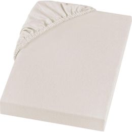 Spannbettlaken SETEX "Feinbiber in Gr. 70x140, 90x200, 140x200 oder 180x200 cm", beige (natur), B:100cm L:200cm, Feinbiber, Obermaterial: 100% Baumwolle, Bettlaken, Spannbettlaken, f&uuml;r Matratzen bis 23 cm H&ouml;he, Winter, Bettlaken