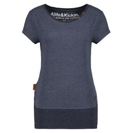 alife and kickin T-Shirt ALIFE & KICKIN "Damen CocoAK A T-Shirt", Damen, Gr. L, blau (marine), 65% Baumwolle, 35% Polyester, Shirts T-Shirt