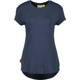 alife and kickin Rundhalsshirt ALIFE & KICKIN "Damen MimmyAK A Shirt", Damen, Gr. L, blau (marine), 95% Viskose, 5% Elasthan, Shirts Rundhalsshirt