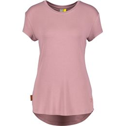 alife and kickin T-Shirt ALIFE & KICKIN "Damen MimmyAK A", Damen, Gr. L, lila (plum), 95% Viskose, 5% Elasthan, Shirts T-Shirt