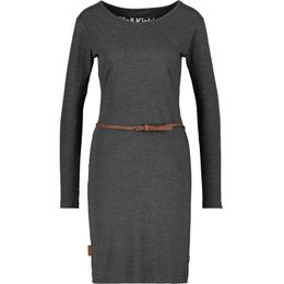 alife and kickin Jerseykleid ALIFE & KICKIN "Damen ElliAK Long Sommerkleid, Kleid", Damen, Gr. L, Normalgr&ouml;&szlig;en, schwarz (moonless), 65% Baumwolle, 35% Polyester, Kleider Jerseykleid