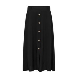 Midirock soyaconcept "Soya Concept Skirt SC-CATH", Damen, Gr. L, 9999 schwarz, Obermaterial: 100% Polyester, R&ouml;cke