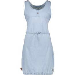 alife and kickin Jerseykleid ALIFE & KICKIN "Damen DojaAK Sommerkleid, Kleid", Damen, Gr. L, Normalgr&ouml;&szlig;en, blau (light denim), 95% Baumwolle, 5% Elasthan, Kleider Jerseykleid
