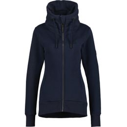 alife and kickin Sweatjacke ALIFE & KICKIN "Damen VivianAK Sweatjacke", Damen, Gr. L, blau (marine), 50% Baumwolle, 50% Polyester, Sweatjacken Sweatjacke