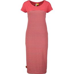 alife and kickin Jerseykleid ALIFE & KICKIN "Damen ClariceAK", Damen, Gr. L, Normalgr&ouml;&szlig;en, rot (fiesta), 65% Baumwolle, 35% Polyester, Kleider Jerseykleid