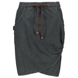 alife and kickin Jeansrock ALIFE & KICKIN "Damen LucyAK DNM", Damen, Gr. L, schwarz (schwarz denim), 95% Baumwolle, 5% Elasthan, R&ouml;cke Jeansrock