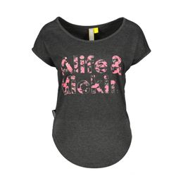 alife and kickin Rundhalsshirt ALIFE & KICKIN "Damen SelinaAK Shirt", Damen, Gr. L, moonless, 65% Baumwolle, 35% Polyester, Shirts Rundhalsshirt