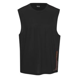 Muscleshirt Bench., Herren, Gr. L (52/54), schwarz, Netz, Obermaterial: 89% Polyester, 11% Elasthan, bedruckt, unifarben, bequem h&uuml;ftlang, Rundhals, Shirts, mit sportiven Druck
