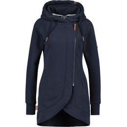 alife and kickin Kapuzensweatjacke ALIFE & KICKIN "Damen MaryAK A Kapuzensweatjacke, Sweatjacke", Damen, Gr. L, blau (marine), 50% Baumwolle, 50% Polyester, Sweatjacken