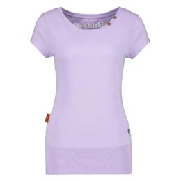 alife and kickin T-Shirt ALIFE & KICKIN "Damen CocoAK A T-Shirt", Damen, Gr. L, lila (lavender), 65% Baumwolle, 35% Polyester, Shirts T-Shirt