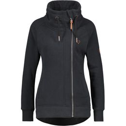 alife and kickin Sweatjacke ALIFE & KICKIN "Damen MerylAK Sweatjacke", Damen, Gr. L, schwarz (moonless), 50% Baumwolle, 50% Polyester, Sweatjacken Sweatjacke