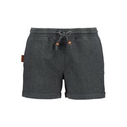 alife and kickin Shorts ALIFE & KICKIN "Damen JaneAK DNM", Damen, Gr. L, Normalgr&ouml;&szlig;en, schwarz (schwarz denim), 95% Baumwolle, 5% Elasthan, Hosen Shorts