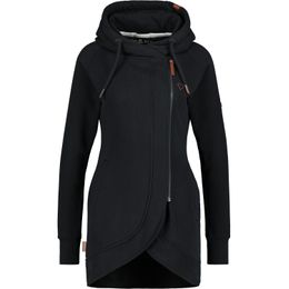 alife and kickin Kapuzensweatjacke ALIFE & KICKIN "Damen MaryAK A Kapuzensweatjacke, Sweatjacke", Damen, Gr. L, schwarz (moonless), 50% Baumwolle, 50% Polyester, Sweatjacken