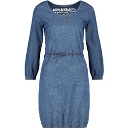 alife and kickin Jeanskleid ALIFE & KICKIN "Damen DojaAK DNM Long Sommerkleid, Kleid", Damen, Gr. L, Normalgr&ouml;&szlig;en, blau (schwarz denim), 95% Baumwolle, 5% Elasthan, Kleider