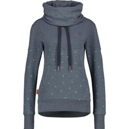 alife and kickin Sweatshirt ALIFE & KICKIN "Damen SunshineAK Sweatshirt", Damen, Gr. L, blau (marine), 50% Baumwolle, 50% Polyester, Sweatshirts Sweatshirt