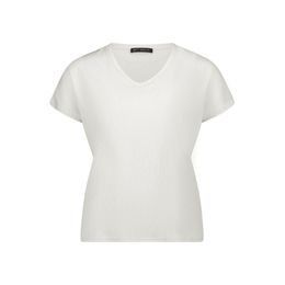 Kurzarmshirt Betty Barclay "Damen mit Struktur", Damen, Gr. 36, grau, Obermaterial: 99% Polyester, 1% Elasthan, loose fit normal, V-Ausschnitt, Shirts