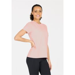 Funktionsshirt Endurance "Alvaly", Herren, Gr. 36, pink, meliert, 95% Polyester, 5% Elasthan, unifarben, kurz, Rundhals, Shirts Funktionsshirt, im simplen Design mit Quick Dry-Technologie