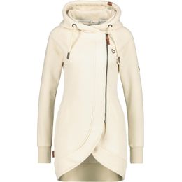 alife and kickin Kapuzensweatjacke ALIFE & KICKIN "Damen MaryAK A Kapuzensweatjacke, Sweatjacke", Damen, Gr. L, beige (creme), 50% Baumwolle, 50% Polyester, Sweatjacken