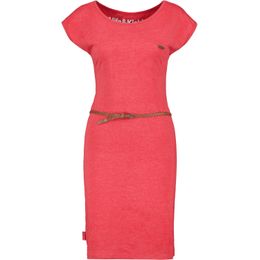 alife and kickin Blusenkleid ALIFE & KICKIN "Damen ElliAK Sommerkleid, Kleid", Damen, Gr. L, Normalgr&ouml;&szlig;en, salsa, 65% Baumwolle, 35% Polyester, Kleider Blusenkleid