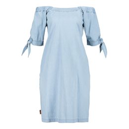 alife and kickin Jeanskleid ALIFE & KICKIN "Damen AnnieAK DNM Jeanskleid, Kleid", Damen, Gr. L, Normalgr&ouml;&szlig;en, blau (light denim), 95% Baumwolle, 5% Elasthan, Kleider