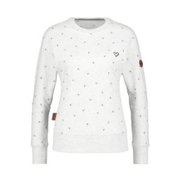 alife and kickin Sweatshirt ALIFE & KICKIN "Damen DarlaAK Sweatshirt", Damen, Gr. L, blau (cloudy), 50% Baumwolle, 50% Polyester, Sweatshirts Sweatshirt