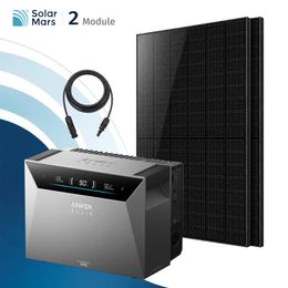Solarmars&reg; 1000W Balkonkraftwerk mit Speicher, Anker SOLIX Solarbank 4 E5000 Pro,5kWh