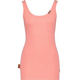 alife and kickin T-Shirt ALIFE & KICKIN "Damen JennyAK T-Shirt", Damen, Gr. L, orange (peach), 60% Baumwolle, 40% Polyester, Shirts T-Shirt