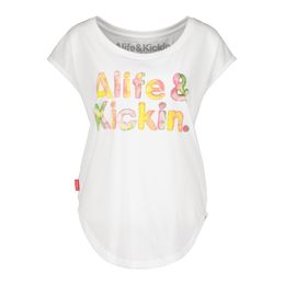 alife and kickin Rundhalsshirt ALIFE & KICKIN "Damen SelinaAK Shirt", Damen, Gr. XL, wei&szlig;, 65% Baumwolle, 35% Polyester, Shirts Rundhalsshirt