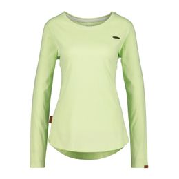 alife and kickin Langarmshirt ALIFE & KICKIN "Damen LeaAK A Langarmshirt", Damen, Gr. L, gr&uuml;n (lime), 60% Baumwolle, 40% Polyester, Shirts Langarmshirt