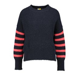 alife and kickin Stillpullover ALIFE & KICKIN "Damen DarjaAK B Strickpullover", Damen, Gr. L, blau (marine), 66% Polyester, 26% Polyacryl, 8% Polyamid, Pullover