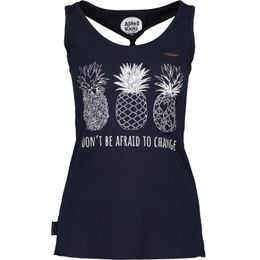 alife and kickin T-Shirt ALIFE & KICKIN "Damen LuciaAK T-Shirt", Damen, Gr. L, blau (marine), 60% Baumwolle, 40% Polyester, Shirts T-Shirt